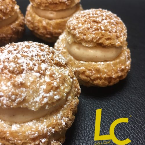 Recette de choux pralinés cœur coulant pêche